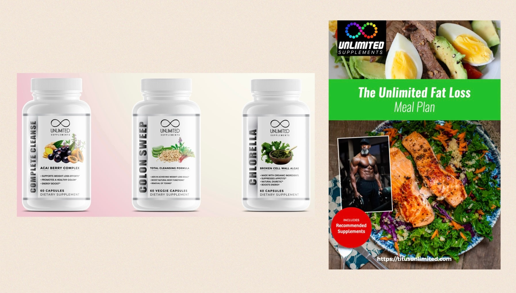 Combo Offer: Detox Stack and The Unlimited Fat Loss Meal Plan – Titus Unlimited